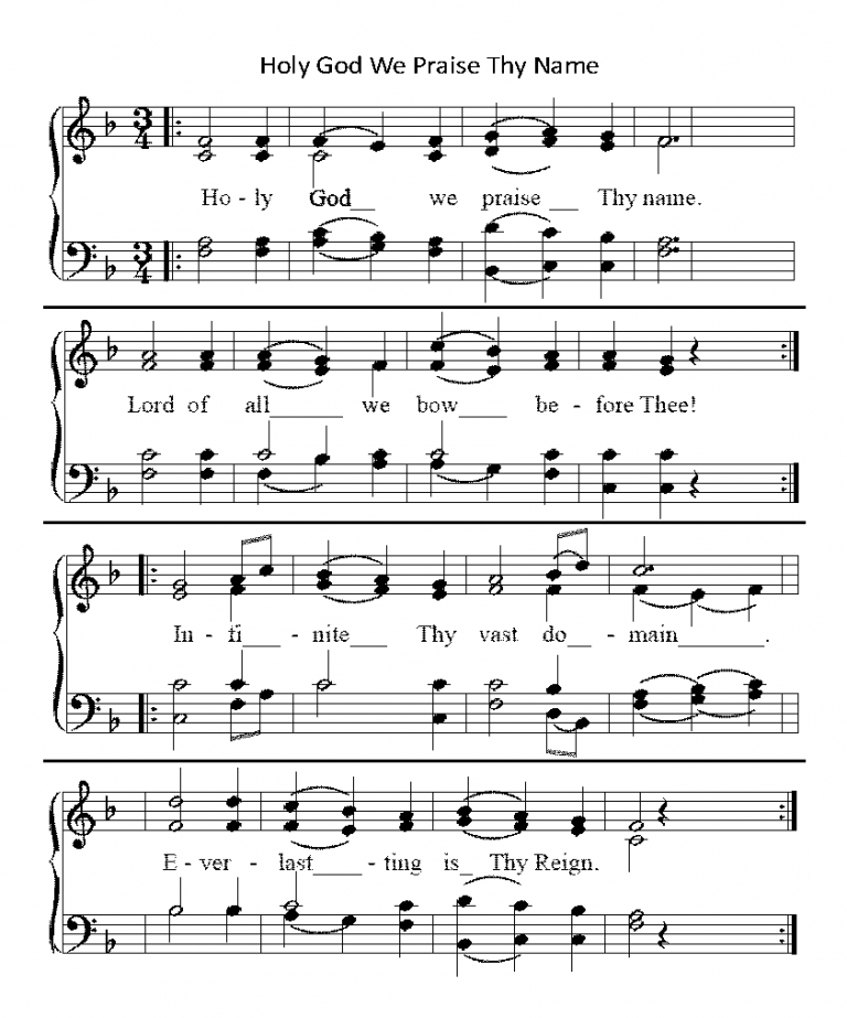 Holy God, We Praise Thy Name (0027 of 1000) – The 1,000 Good Songs ...